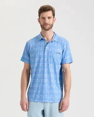 SALT LIFE Mirrored Grove Slx Performance Polo