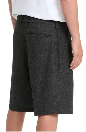 Quiksilver Gilroy Glen Check Pleated Shorts