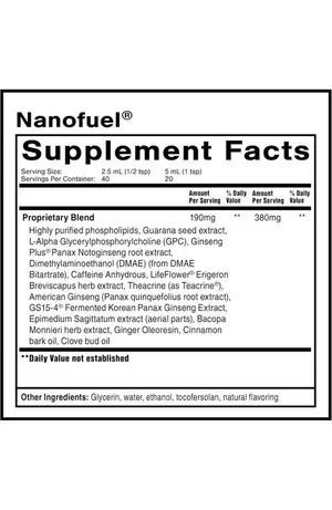 QUICKSILVER SCIENTIFIC Nanofuel Nootropic Supplement