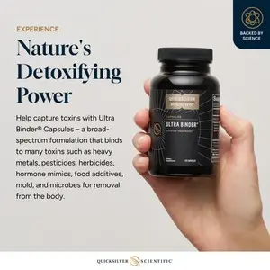 QUICKSILVER SCIENTIFIC Ultra Binder Bentonite Clay Zeolite And Charcoal Capsules