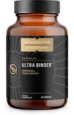 QUICKSILVER SCIENTIFIC Ultra Binder Bentonite Clay Zeolite And Charcoal Capsules - None