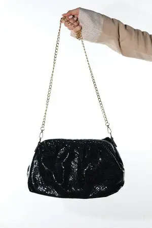 PROLOGUE SHOES Uvera Fashion Handbag - Black Pattern
