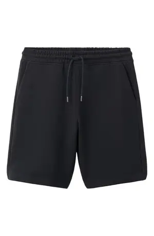 Mango Cotton Drawstring Bermuda Shorts - Navy