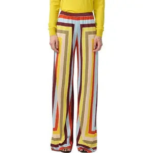 Diane Von Furstenberg Malia Stripe Wide Leg Pants - Dorian Str