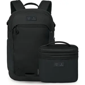 OSPREY Axis X Hydro Flask Backpack & Insulated Lunch Bag Bundle - Black