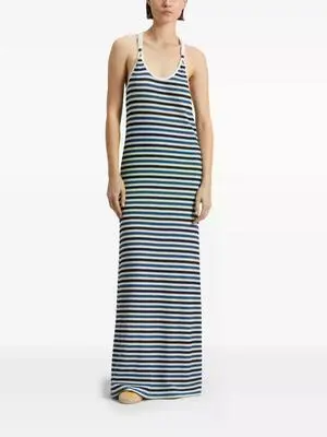 Woolrich Striped Shoulder Straps Dress