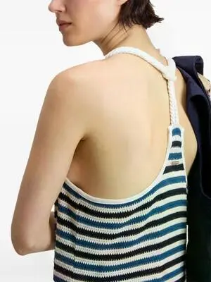 Woolrich Striped Shoulder Straps Dress