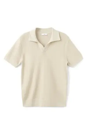 Mango Cotton Piqué Polo - Sand