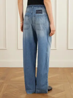 MAISON MARGIELA Distressed Mid-rise Wide-leg Jeans