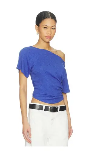 Free People X Lucy Off The Shoulder Tee - Violet Splendor