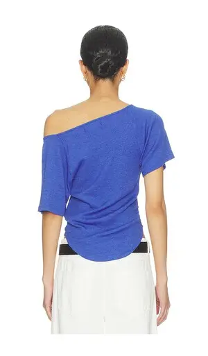 Free People X Lucy Off The Shoulder Tee - Violet Splendor