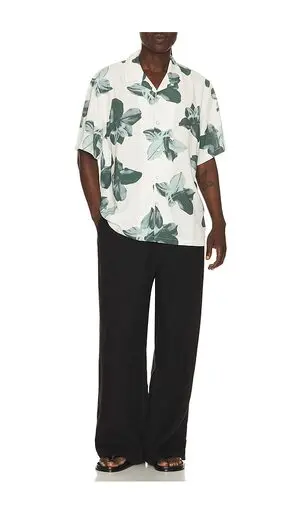 Rag & Bone Avery Printed Shirt In White