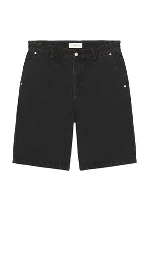 DUNST Pleated Bermuda Denim Shorts