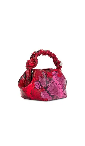 GANNI Bou Mini Snake Bag - Raspberry Rose