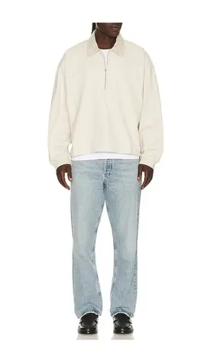 AGOLDE Darius Polo In White