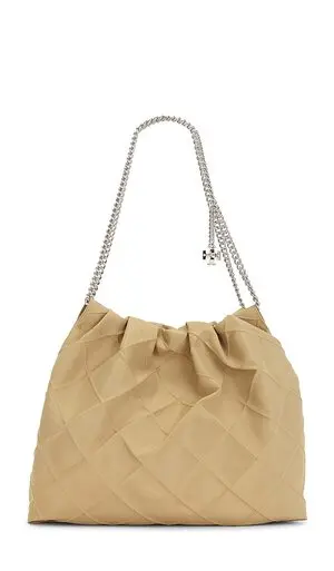 Tory Burch Fleming Nylon Hobo Bag - Praline