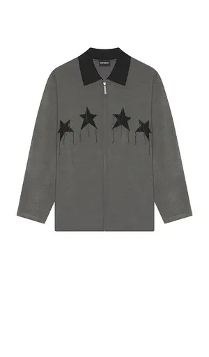 MADFRENZY Star Knit Zip Shirt