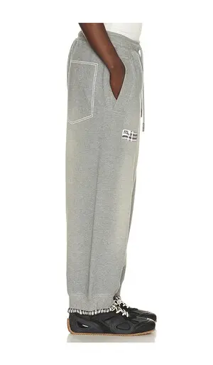 MADFRENZY Layered Sweatpants In Grey