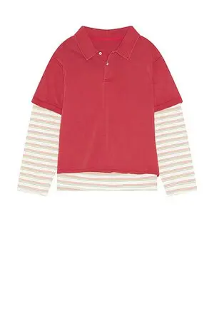 FOUND Double Layer Stripe Tee - Multi Color