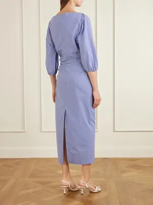 Bernadette Checked Cotton 'ezra' Midi Dress