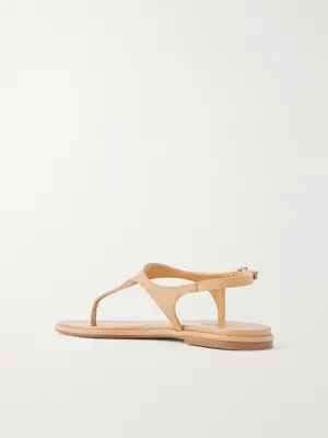 AeydĒ Raine Leather Thong Sandals - Neutrals