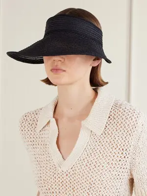 Eugenia Kim Trixie Raffia Sunhat - Black