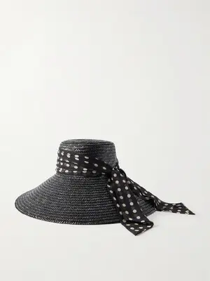 Eugenia Kim Mirabel Straw Sunhat With Chiffon Trim