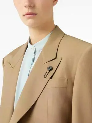 LARDINI Double-breasted Peak-lapel Blazer