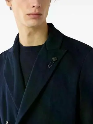 LARDINI Double-breasted Blazer - Blue