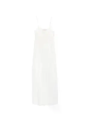 JUCCA Pointelle-knit Spaghetti Strap Maxi Dress
