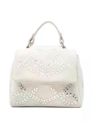 Orciani Mirror-embellished Suede Tote