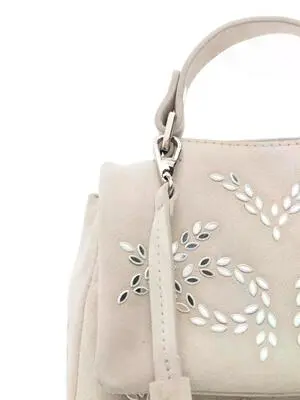 Orciani Mirror-embellished Suede Tote