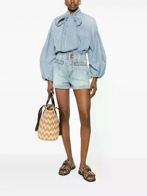 Zimmermann Indra Tie-neck Blouse