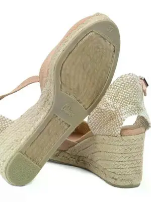 CastaÑer Carol Buckle-fastening Wedge Espadrilles - Pink