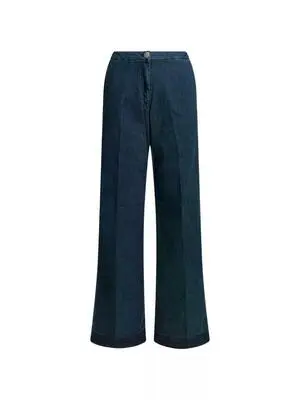 SHAFT JEANS Pressed-crease Wide-leg Jeans