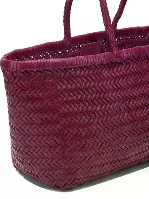 Dragon Diffusion Triple Jump Woven-leather Shoulder Bag - Purple