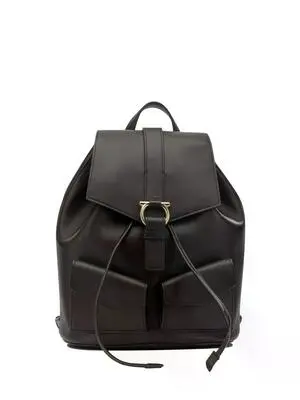 FERRAGAMO Gancini-plaque Leather Backpack