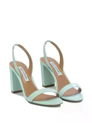 AQUAZZURA So Nude Block 85 Sandals