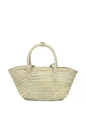 Jacquemus Small Soli Basket Raffia Bag - Neutrals