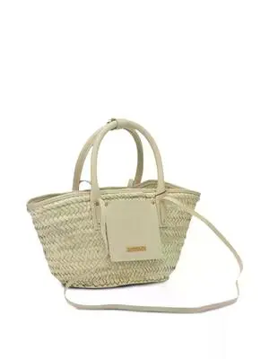 Jacquemus Small Soli Basket Raffia Bag - Neutrals