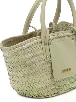 Jacquemus Small Soli Basket Raffia Bag - Neutrals