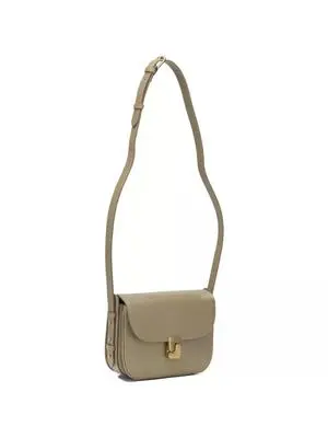 Soeur Mini Belissima Leather Crossbody Bag - Neutrals