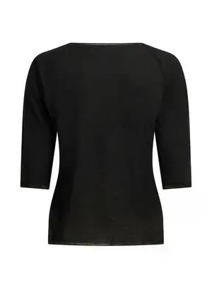 Apuntob Raglan-sleeve Boat-neck Cotton Sweater
