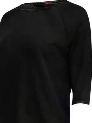 Apuntob Raglan-sleeve Boat-neck Cotton Sweater