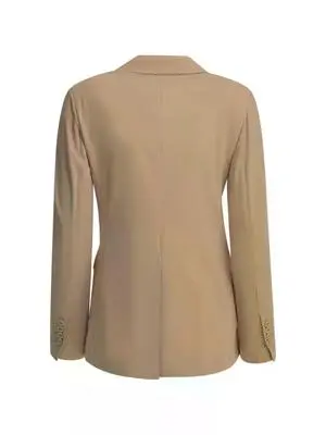 CIRCOLO 1901 Double-breasted Peak-lapel Coat - Neutrals
