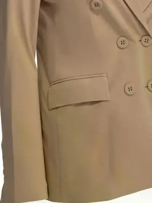 CIRCOLO 1901 Double-breasted Peak-lapel Coat - Neutrals