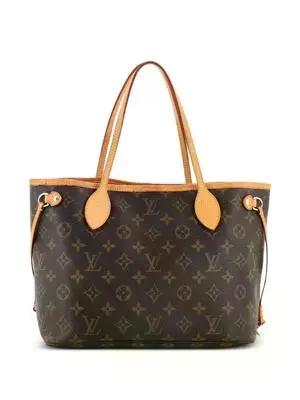 LOUIS VUITTON Neverfull Monogram Canvas Pm Tote Bag - Brown