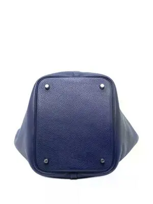 Hermès Clemence Picotin Lock 22 Handbag - Blue