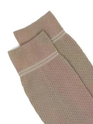 Zegna Textured Knit Socks