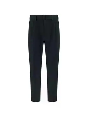 Boggi Milano Belted Linen Trousers